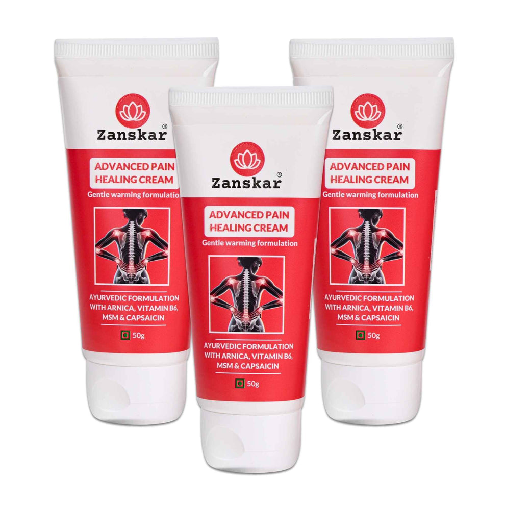 Zanskar Advanced Pain Healing Cream (50g) - Pack of 3 | Muscle Pain ...