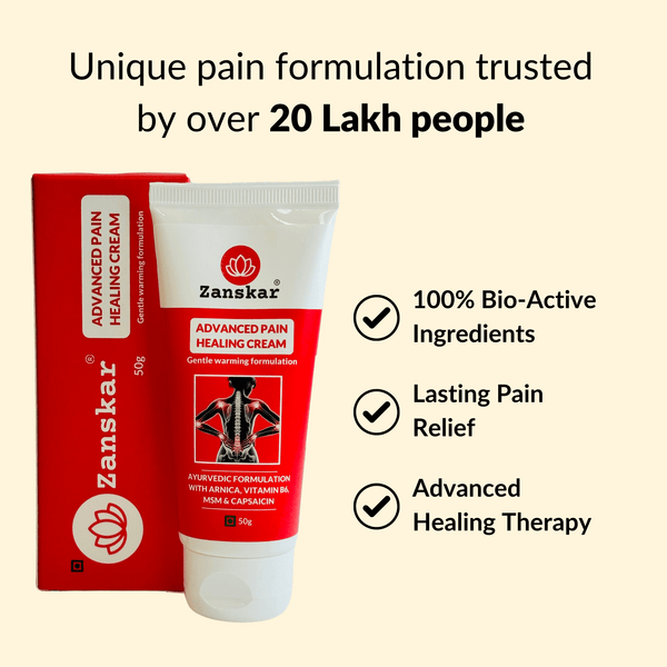 Zanskar Advanced Pain Healing Cream (50g) | Muscle Pain Ointment