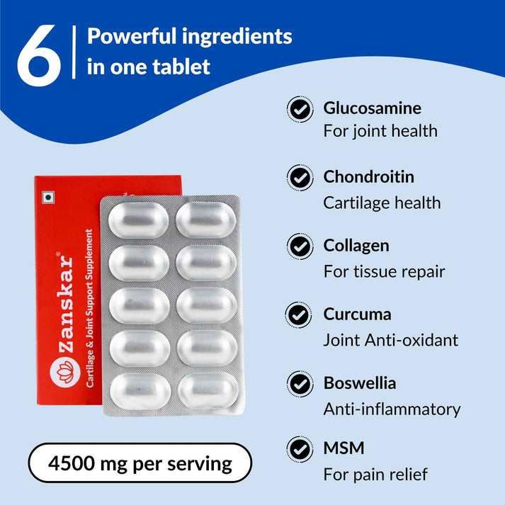 Zanskar Joint Cartilage Support Tablet | Daily Use Supplement